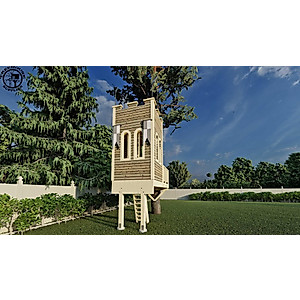 The Enchanted Castle © 1 Tree 2 Post Treehouse Plan