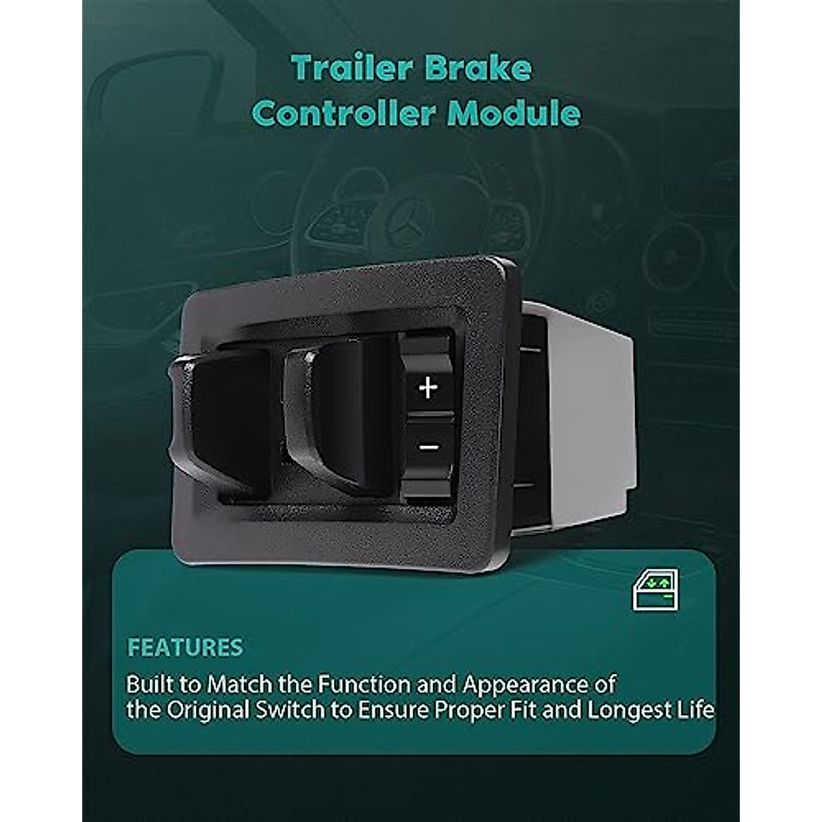 Trailer Brake Controller Module, Trailer Brake Controller Module Fits For 15 thru 20 For F-150 For Parts In-Dash Trailer Brake Controller Module, Front OE JL3Z-2C006-AA