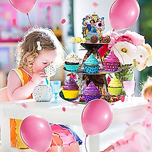 Encanto Birthday Party Decorations Supplies for Kids Girls 3-Tier Cupcake Stand Holder Cupcake Decorations Round Serving Tray Stand Dessert Tower Encanto Party Decor