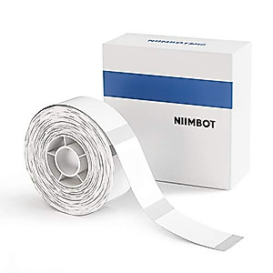 NIIMBOT Label Maker Tape (0.55" x 1.18") Printer Sticker Paper with Self-Adhesive for D11/D110/D101 Label Maker,1 Roll of 210 (Clear)
