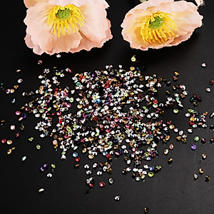 PATIKIL 14000Pcs Wedding Table Scatter Confetti Crystals 3mm Acrylic Diamonds Vase Fillers Gems for Table Centerpiece Decorations Bridal Shower Party, Silver AB