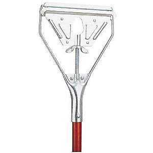 Libman Commercial 981 Steel Mop Handle, 65" Length, 6" Width, Red (Pack of 6)