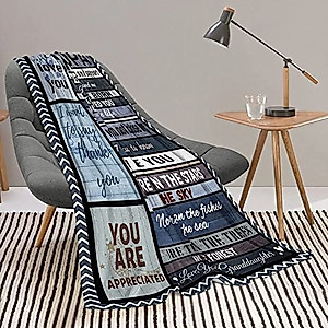 Cobakuey Grandpa Gifts from Granddaughter,Fathers Day Unique Gifts for Grandpa,Grandpa Birthday Gifts,Grandpa Throw Blanket,Best Gifts for Grandpa,Christmas Thanksgiving Gifts for Grandpa 60"x50"