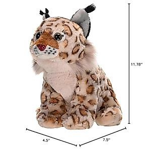 Wild Republic Bobcat Plush, Stuffed Animal, Plush Toy, Gifts for Kids, Cuddlekins 12 Inches