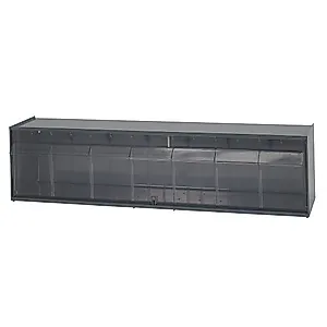 Quantum QTB412 Clear 5-1/4-Inch by 23-5/8-Inch by 5-15/16-Inch Tip Out Bin System, Gray