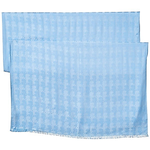 Karl Lagerfeld Paris Women's Two Toned Pashmina Scarf, Blue, One Size