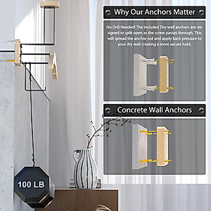 Leadiy Motorcycle Helmet Holder, Helmet Holder Wall Mount,Motorcycle Helmet Rack with Jacket Hanger