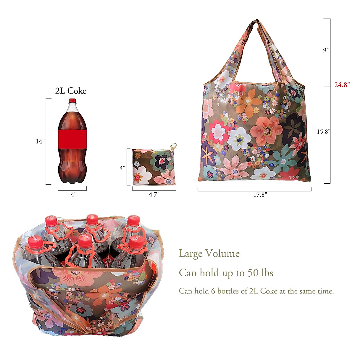 Found Notice Artistic Painting Style Reusable Grocery Bags - Foldable, Durable, and Easy to Clean - Perfect for Shopping, Travel, and Kitchen Groceries Gift Tote Bag - Set of 4