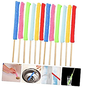 Zerodeko 24 Pcs Cleaning Stick Blinds Cleaner Crevice Cleaning Tool dusters Spider Web Brush Washing Cleaners House Accessories for Home Tool Cleaning Brush Microfiber dust Brush