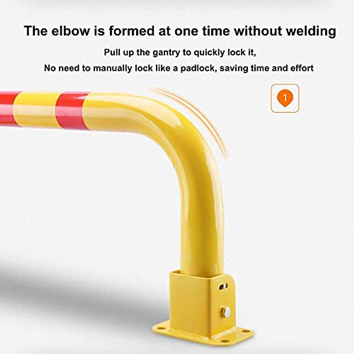 SEFAX Parking Space Lock Folding Parking Barrier, Manual Parking Space Lock & Manual Parking Blocker & Car Parking Gadgets