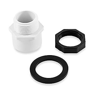 Camco 20750, Washing Machine Drain Pan | Features a Durable Plastic Construction, 1-inch/1.5-inch PVC Drain Fitting, and Measures 30-inches (L) x 32-inches (W) x 2 ½-inches (H) (OD)