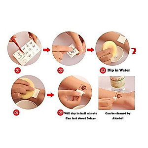 Glaryyears Super Large Full Back Covered Temporary Tattoo, 3 Pack Big Fake Realistic Tattoos Stickers for Adults Women Men, Scary Fierce Dragon Tiger Design