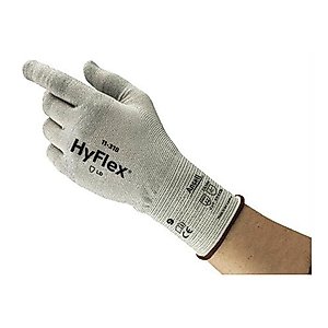Ansell Healthcare 115065 Series 11-318 HyFlex Cut Resistant ESD Knitted Glove, 18 Gauge, Size 9 (Pack of 144)