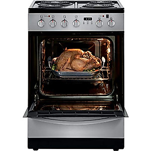 Frigidaire 24 in. 1.9 Cu. Ft. Electric Range in Stainless Steel with Hidden Bake, ADA Compliant