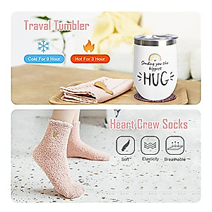 Get Well Soon Gifts for Women, 11 Pcs Care Package Gift Feel Better Get Well Basket After Surgery Recovery Self Care Gift Thinking of You Box with Blanket Tumbler for Women Sick Friends(Pink)