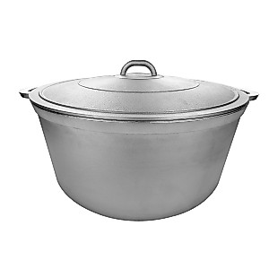Uniware 9900 Super Quality Aluminum Caldero,Dutch Oven, 23.4 QT,Silver (42cm (16.5-Inch))