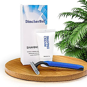 Disposable Razors in Bulk Shaving Kit Twin Blade Razors and Cream(12g), Individually Wrapped Toiletries Amenities for Hotel, Airbnb, Homeless, Shelter, Camping and Travel (100 Pack)
