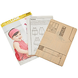 Simplicity Creative Patterns New Look 6292 Babies' Romper, Dress, Panties and Headband, A (NB-Small-Medium-Large)