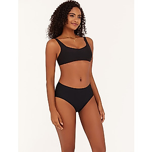 FINETOO Women's High Waisted Seamless Underwear Full Coverage Brief Ladies No Show Panties Sexy Lingerie Regular&Plus Size(L)