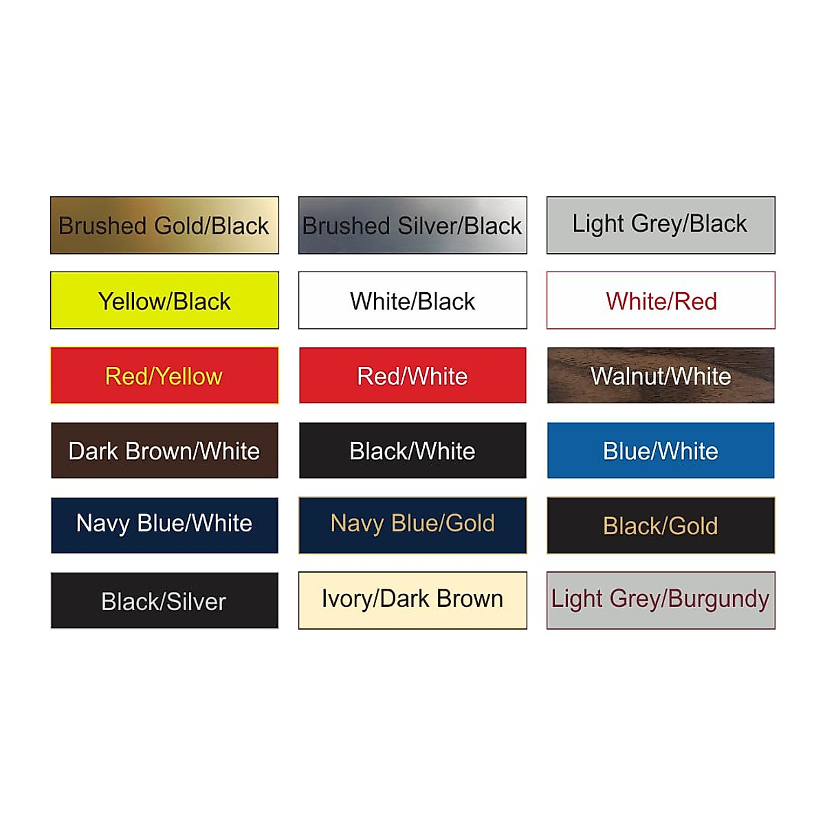 All Quality Standard Exit Wall or Door Sign | Durable Plastic and Easy Installation | Double-Sided Foam Adhesive Tape - Brushed Gold - Medium (1 Pack)