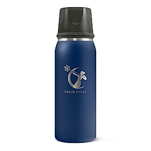 Breastmilk Chiller Reusable Storage Container by CERES CHILL | Keeps Milk Safe for up to 20 Hours | Connects w/Major Pumps (1 Chiller, Set Sail! Navy)