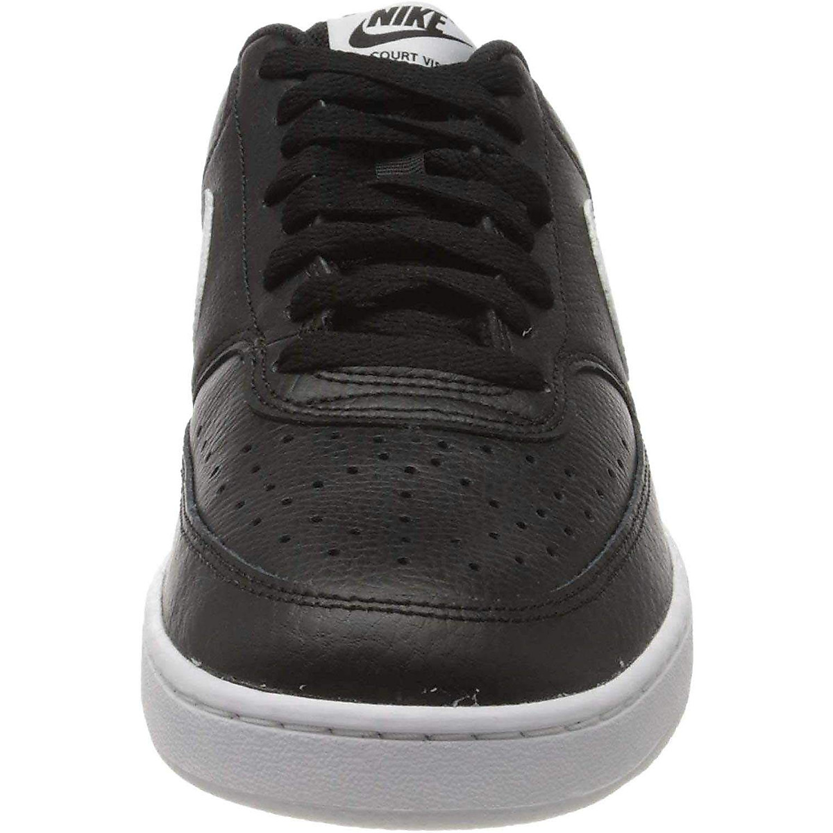 Nike Men's Court Vision Low Sneaker, Black/White-Photon Dust, 8.5