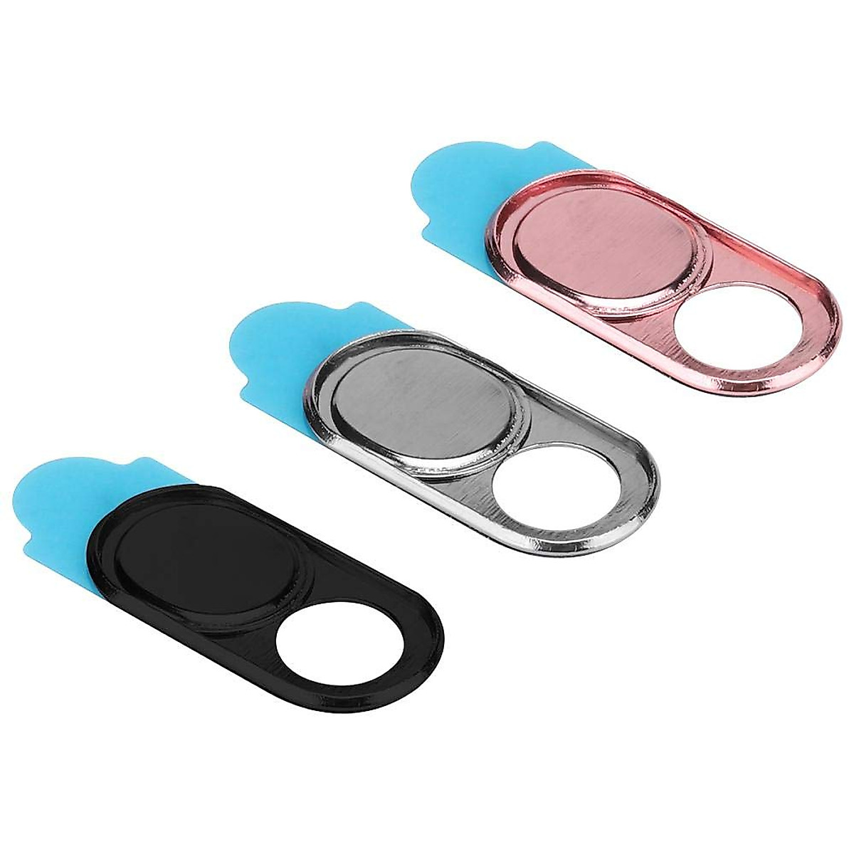 ♂Valentine's Day Present♂Easy to Install Webcam Protect Sticker, Camera Protect Sticker, for Phone Smartphone Len(Silver and Black Powder Mixed Color)