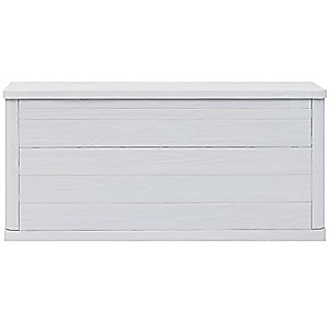 (Priority Delivery)Garden Storage Box,74 gal,Lockable,Outdoor Bin for Gardening Tools,Seat Cushions,and Other Accessories,Store Items on Deck,Patio,Backyard,Light Gray