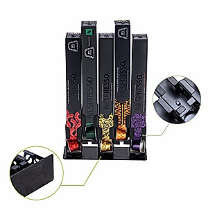 ZCDCP Nespresso Original Pod Holder, Coffee Capsules Holder Organizer Stand Small 50 Pods Originalline