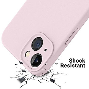 OTOFLY Designed for iPhone 13 Case, Silicone Shockproof [Full Covered Camera] Phone Case for iPhone 13 6.1 inch (Ice Pink)