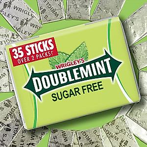 DOUBLEMINT Gum 35 stick SugarFree MegaPack 4.7 oz -Pack of 6