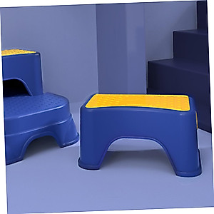 SUPVOX Children's Step Stool Wood Nonslip Step Stool Plastic Step Stool Bathroom Foot Stool Doorway Low Mini Plastic Stool Footstool Toilet Step Stool for Adults Bedpan Non-Slip Pp