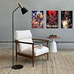 IZUGA A Set of 3 Canvas Posters,The Owl House Poster Anime Poster 3 Piece Set,8x12Inch Canvas Prints Unframed Set of 3