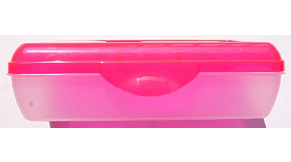 Sterilite Neon Pink Pencil Case Box - Durable Style & Storage