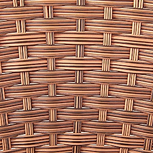 Jeco Set of 2 Wicker Rocker Chairs, Honey