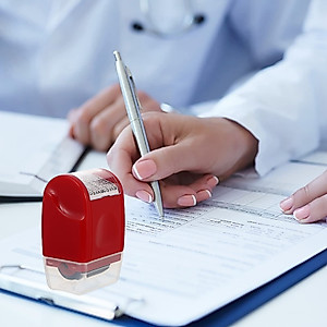 Tofficu 1pc Confidentiality Seal Postage Stamps Anti Stamp Personal Information Stamp Address Blocker Stamp Paid Stamp Identity Guard Stamp Guard Your Roller Plastic Letter Opener Red