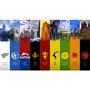 REINDEAR Game of Thrones House Sigil Crest Metal Keychain