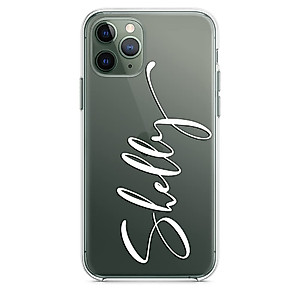 Personalized Case for iPhone 14 Pro Max 13 mini 12 11 SE XR XS X 10R 10S 10 8 Plus 7, Custom Name Case, Handwritten Style Clear Phone Cover
