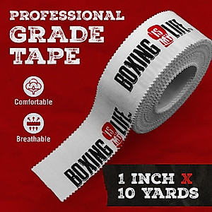 Boxing Tape, Athletic Tape, Sports Tape Athletic Use, Easy-Rip Sport Tape with Solid Grip, Professional-Grade, No Sticky Residue, 1 inch x 10 Yards, 12-Roll Box - Boxing Is My Life