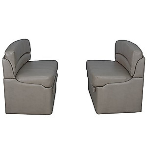 RecPro 42" Dinette Booth Set with Table and Leg, Includes Two Dinette Booths for RV's | 5th Wheel Camper Dinette Seating with Bed Conversion, Table and Table Posts