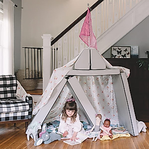 Foamnasium Blocksy Kids Couch, Indoor Foam Playset, 4 Piece Soft Toddler and Kids Active Play Couch for Crawling, Climbing, Fort Building and Jumping, Made in the US, Pewter, Medium