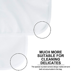 TENRAI Delicates Laundry Bags, Bra Fine Mesh Wash Bag for Underwear, Lingerie, Bra, Pantyhose, Socks, Use YKK Zipper, Have Hanger Loops, Small Openings (White, 3 Small)