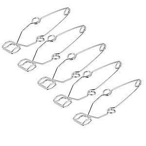 5pcs Spring Steel Test Tube Clip Clamp Labs with Finger Grips Laboratory Experiment Testing Holder Tool,14.5cm / 5.7inch