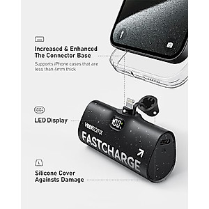 VEEKTOMX Small Portable Charger for iPhone, Fast Charging Power Bank Mini 5000mAh PD Battery Pack Compatible with iPhone 14/14 plus/14 Pro Max/13/13Pro Max/12/12Mini/11/XR/XS/X/8/7 Travel Essentials