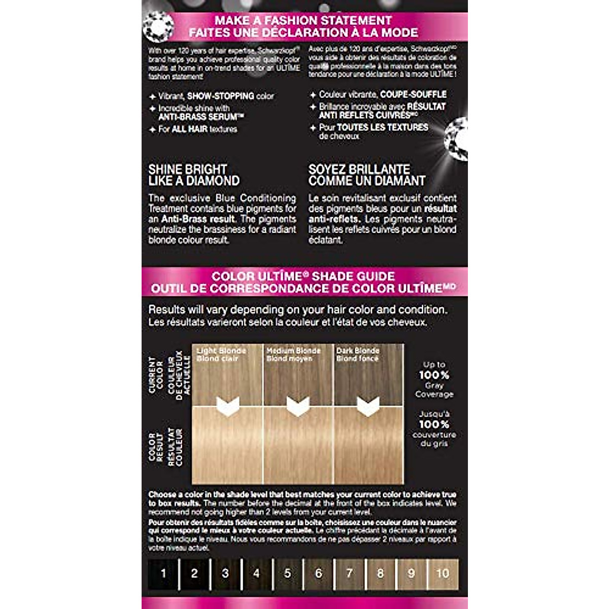 Schwarzkopf Ultime Hair Color Cream, Light Natural Blonde, 9.5, 2.03 Ounces