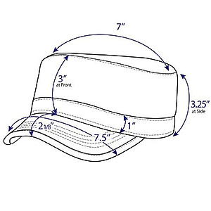 The Hat Depot Cadet Military Army Baseball Cap Tie Dye & Washed Cotton Basic & Distressed Cadet Brushed Cotton Cap (1. Basic - Black)