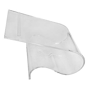 Prolinemax Clear Acrylic Double Shoes Rest Display Fixture Stand Retail Heels Slant Riser Holder