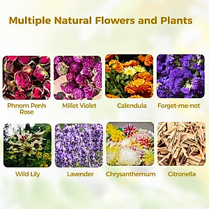 COSYOO Hamster Bedding, Natural Dried Flower Herb Bedding, Decorative Bedding for Small Animal Habitats, Odor Absorbing Fragrant Plant Bedding for Hamsters, Guinea Pigs, Gerbils, Chinchillas