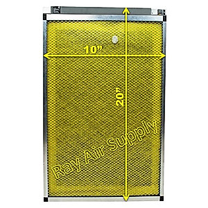 RAYAIR SUPPLY 10x20 MicroPower Guard Air Cleaner Replacement Filter Pads (3 Pack) Yellow