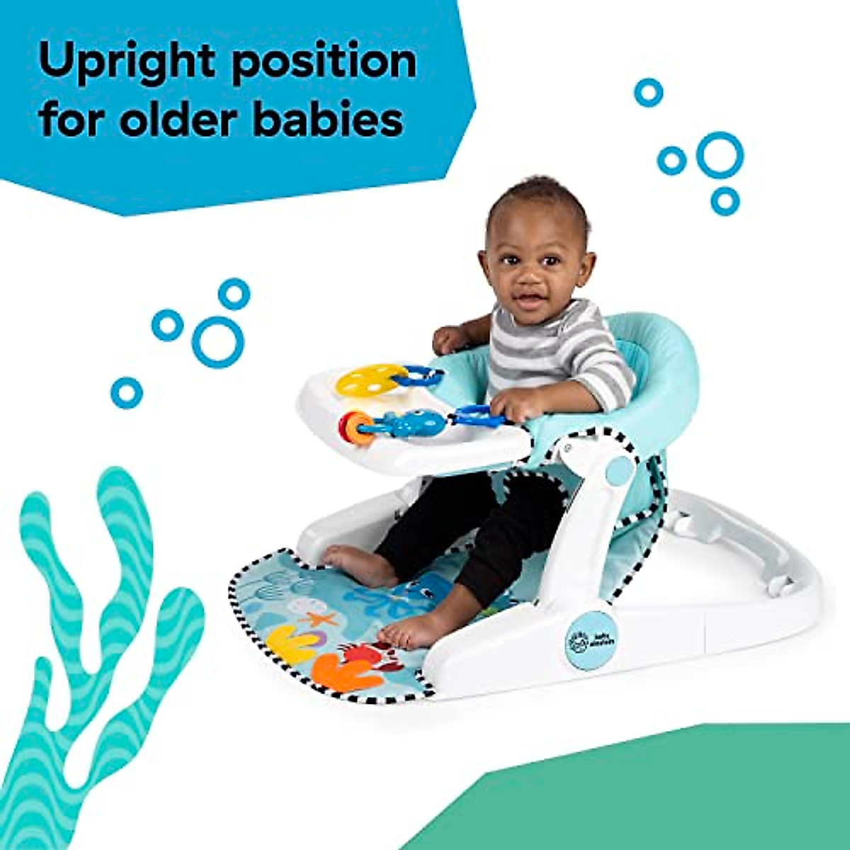Baby Einstein Sea of Support 2-in-1 Sit-Up Floor Seat, with Removable Tray and Toys